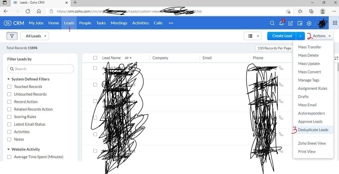 How To Deduplicate Records In Zoho Crm Etomate Technology